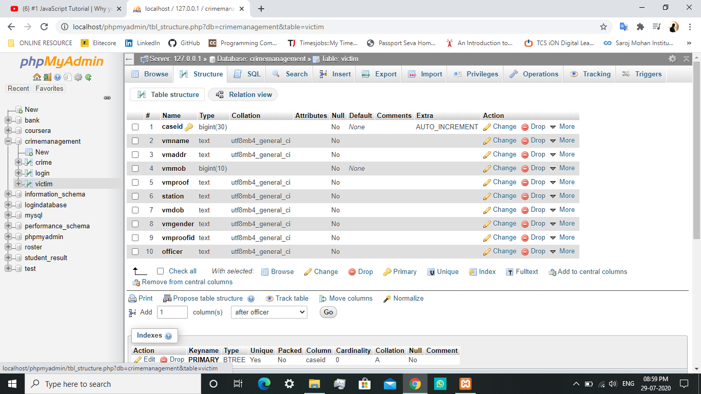GitHub - PrantikKumarPatra/Crime-Management-System: In this Project we ...