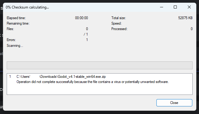 Windows Defender classifies 4.1 zip file as virus · Issue #79170 · godotengine/godot · GitHub