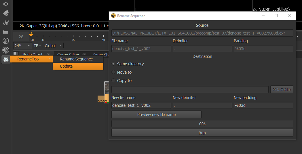 GitHub - yaravfx/RenameSequence: My own sequence renaming tool in Nuke