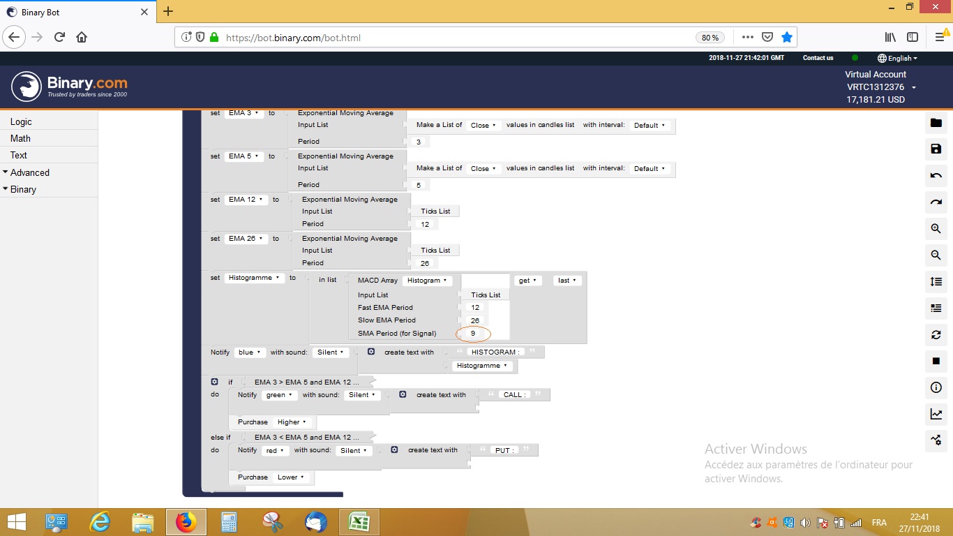 Problem MACD 'Period signal' 9 not take change effect !! · Issue #1000 · binary-com/binary-bot ...
