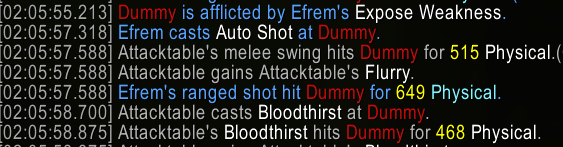 Bloodthirst is not benefitting from Improved Hunter's Mark and Expose Weakness · Issue #66 ...