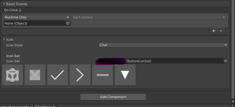 button config script not showing the sprite images and sometimes ...