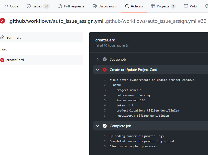 Need better error messages · Issue #62 · peter-evans/create-or-update-project-card · GitHub