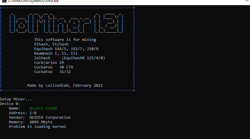 Problem in loading kerner-Error · Issue #310 · Lolliedieb/lolMiner-releases · GitHub