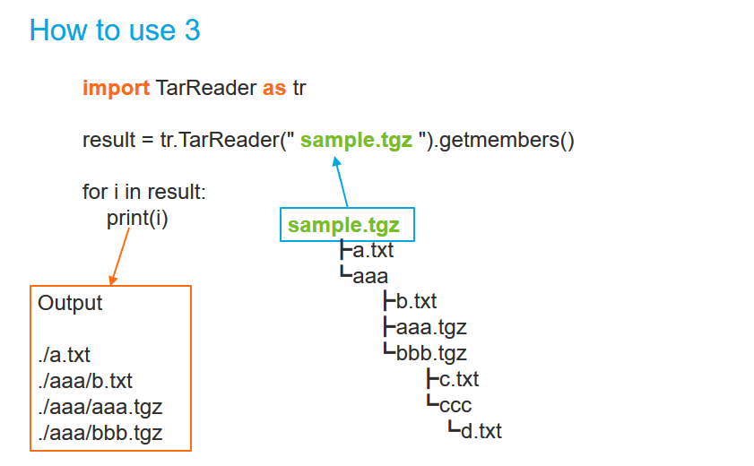 GitHub - aki-tera/023_TarReader