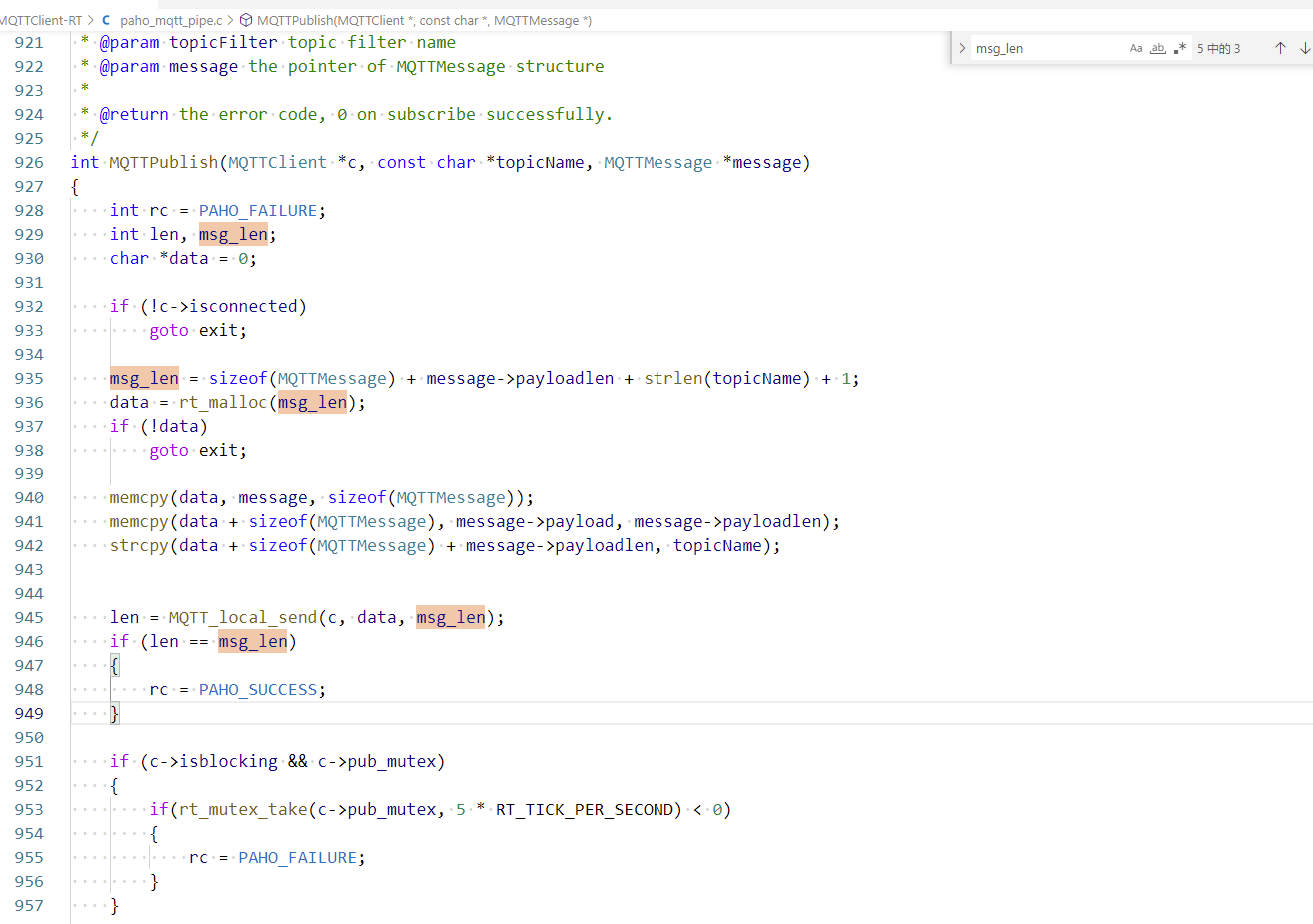 Bug fix: 内存操作错误 · Issue #43 · RT-Thread-packages/paho-mqtt · GitHub