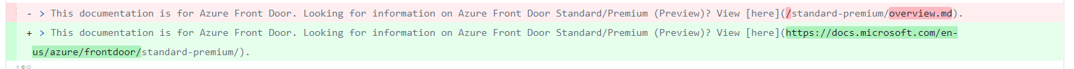 Dead Link To Azure Front Door Standardpremium Preview · Issue 72636 · Microsoftdocsazure Docs