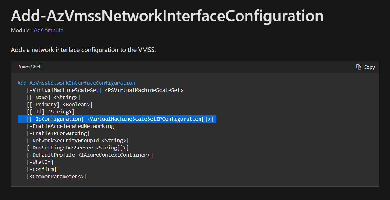 Powershell to Associate VMSS to ASG · Issue #74083 · MicrosoftDocs/azure-docs · GitHub