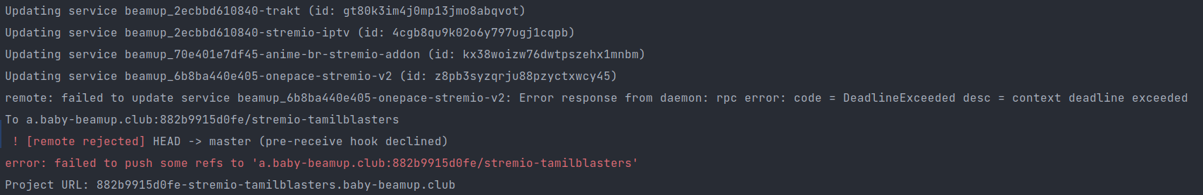 Rpc Error Context Deadline Exceeded · Issue 37 · Stremio Stremio Beamup · Github