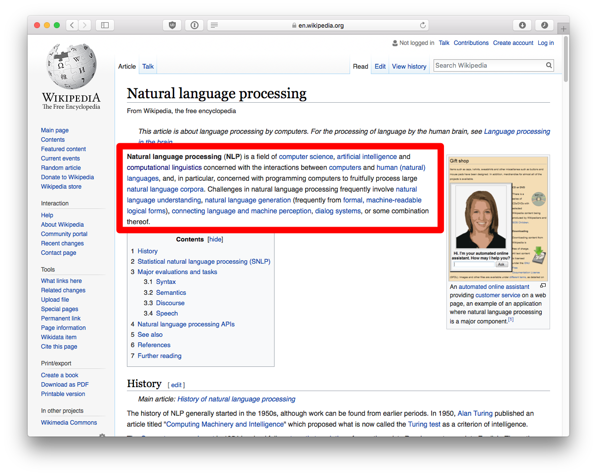 Wikipedia Summary Dataset