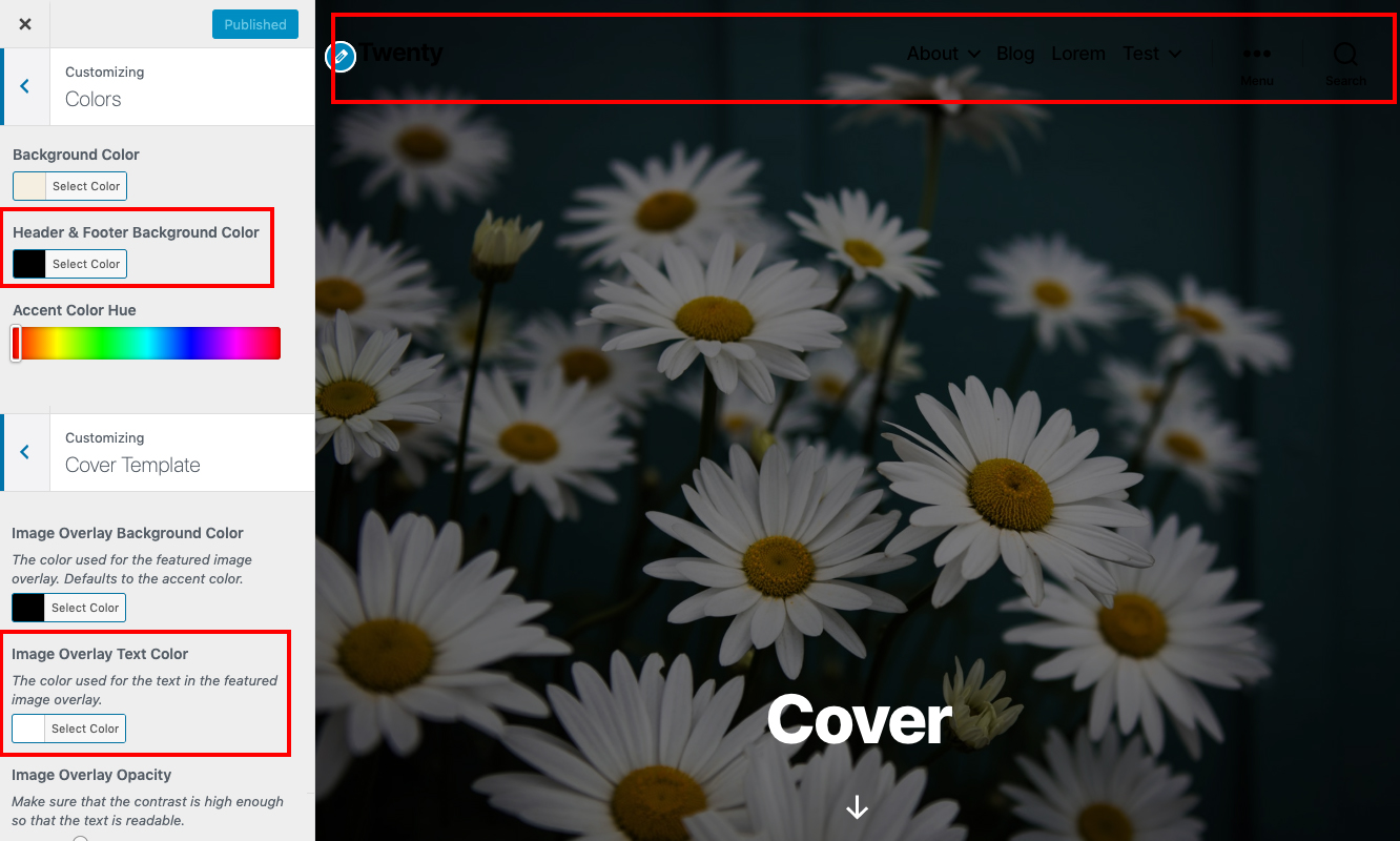 Color issues for the header text on the Cover Template · Issue #736 ...