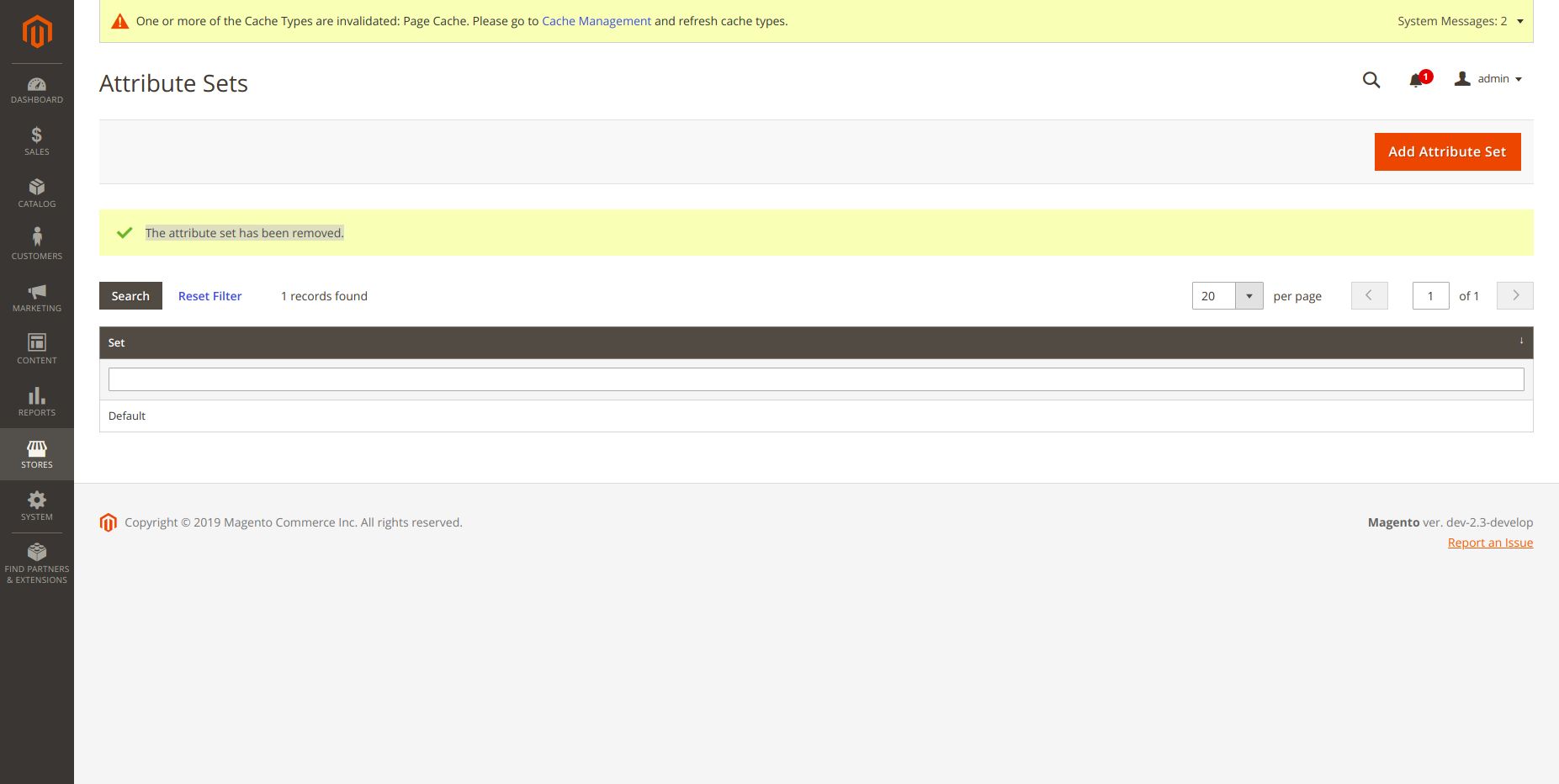 Can not delete Attribute Set from Backend · Issue #22224 · magento/magento2 · GitHub