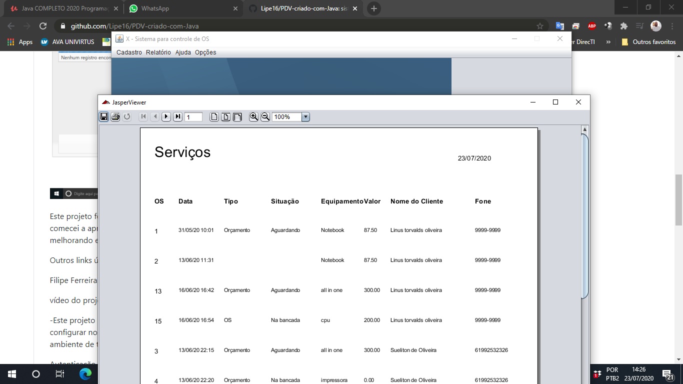 GitHub - suelitonoliveira/Sistema-OS-JAVA: Sistema de Ordem de serviço ...