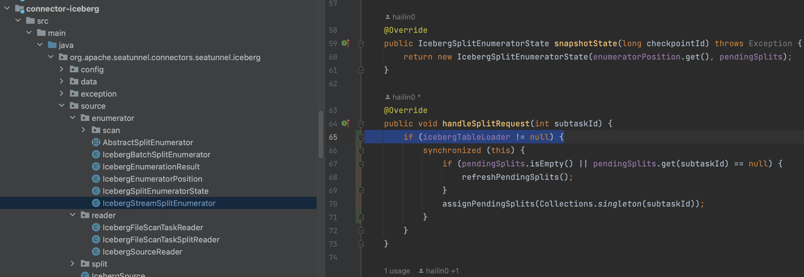[Bug] [Source Iceberg] Local packaging source code running error java.lang.NullPointerException ...