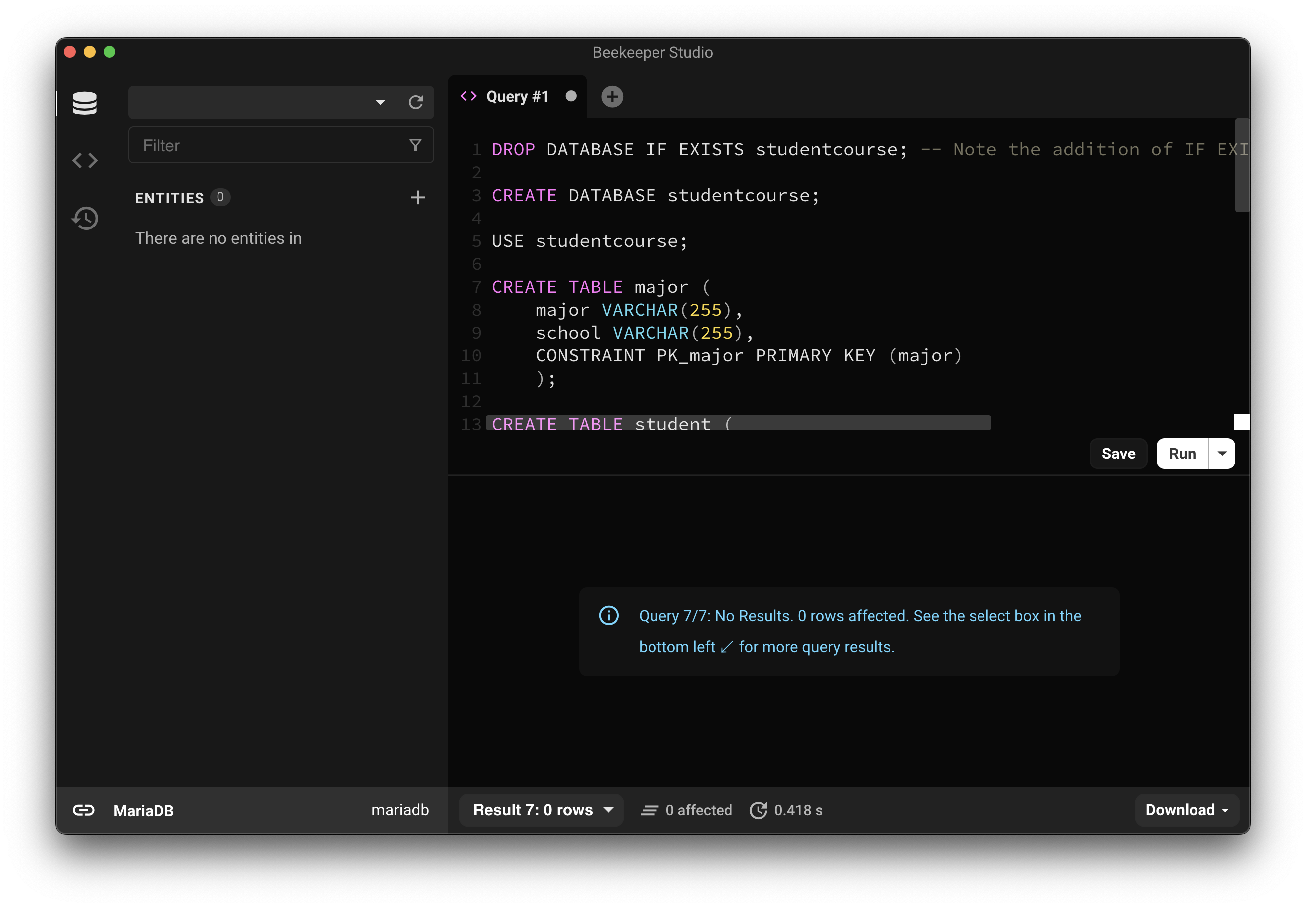 BUG: USE database syntax should change the active database in the GUI · Issue #1398 · beekeeper ...