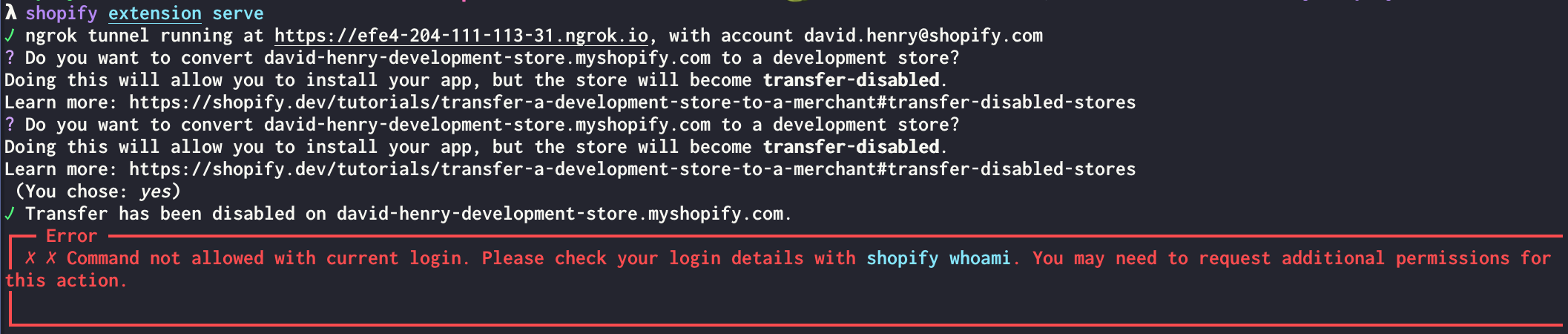 Bug Unable To Connect To Admin Api Of Dev Store · Issue 2257