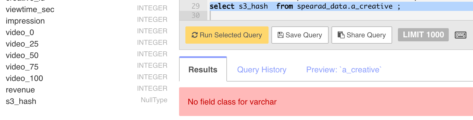 Nulltype shown for Timestamp and varchar types using Clickhouse 20.1.4.1 · Issue #9155 · apache ...