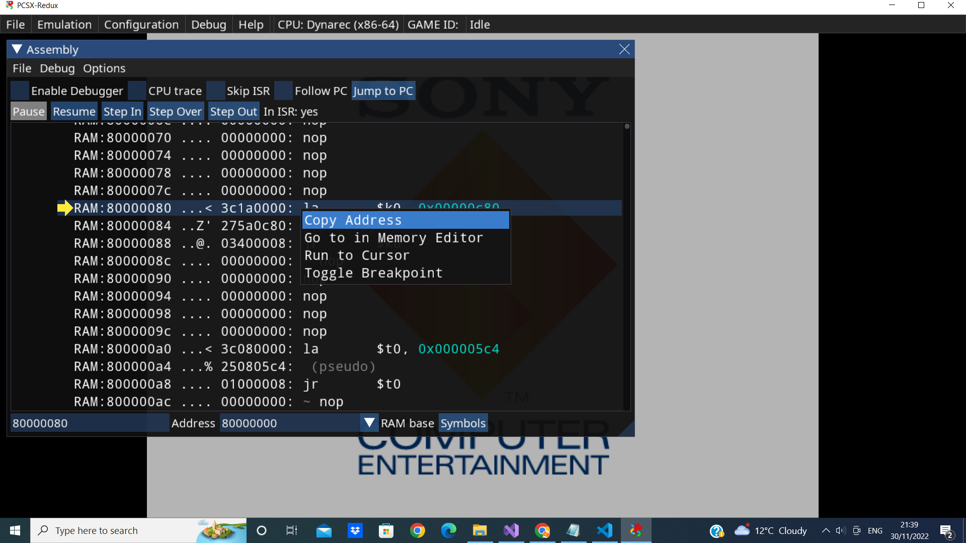 All the commands of the context menu of the Assembly window or tab are repeated twice when the ...