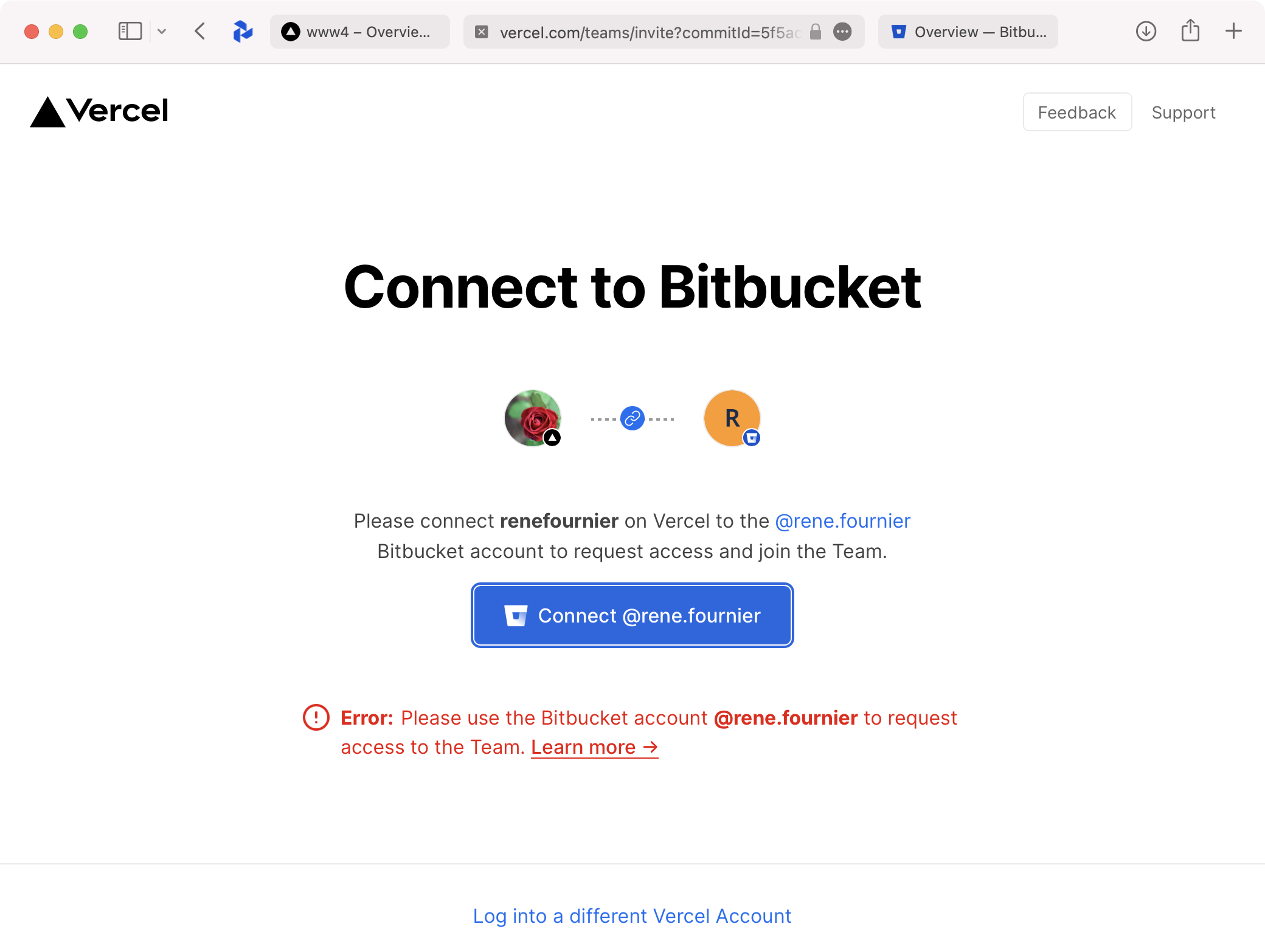 Vercel To Bitbucket Authorization Breaks After An Hour · Issue 6768 · Vercelvercel · Github