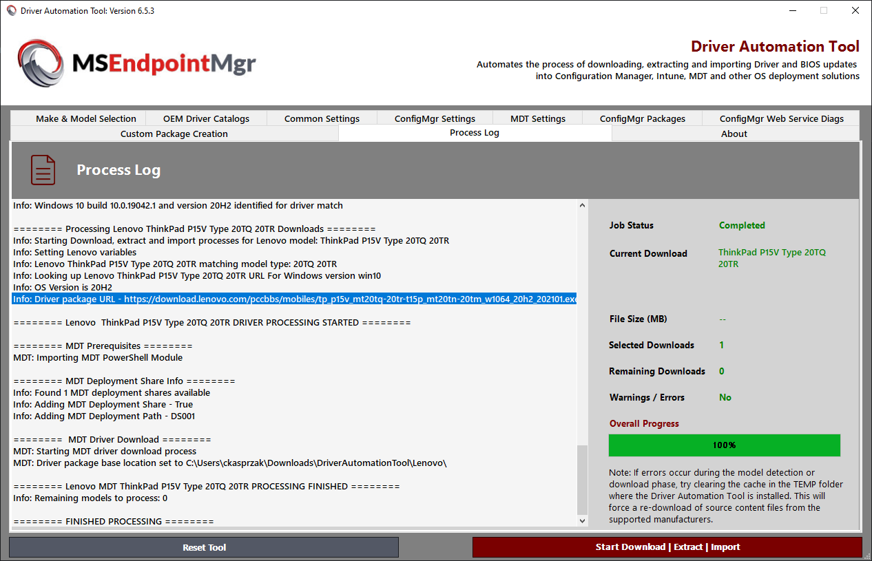 Lanovo T14 And P15v Grabbing Wrong File · Issue 228 · Maurice Daly Driverautomationtool · Github