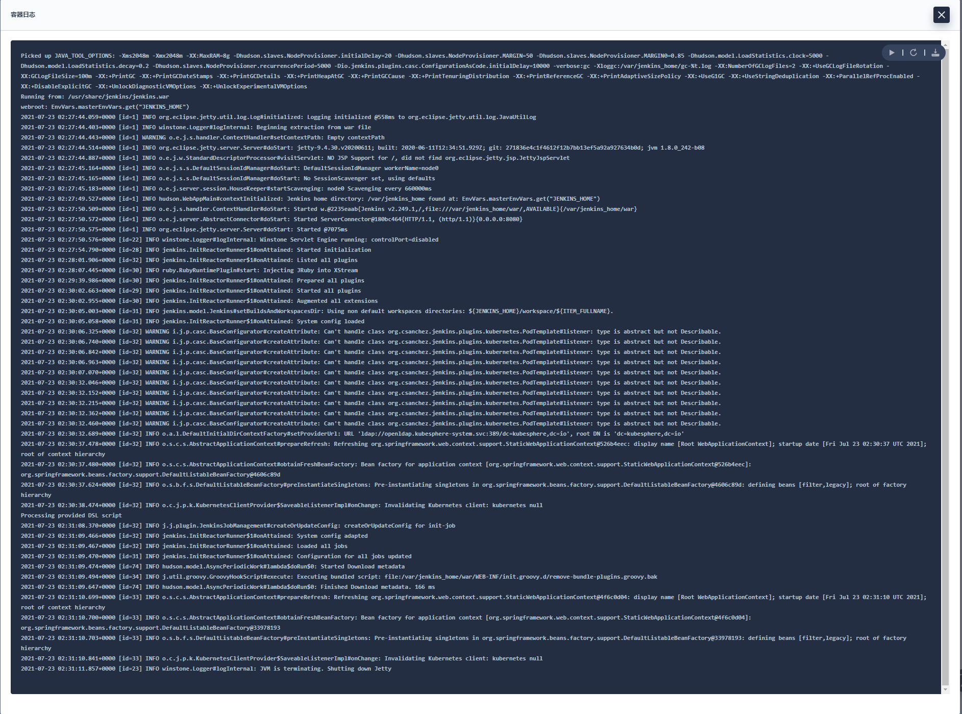 ks-jenkins deploy often fail · Issue #4098 · kubesphere/kubesphere · GitHub