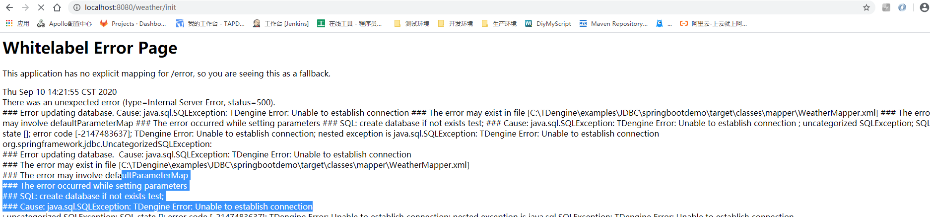 TDengine Error: Unable to establish connection · Issue #3468 · taosdata/TDengine · GitHub