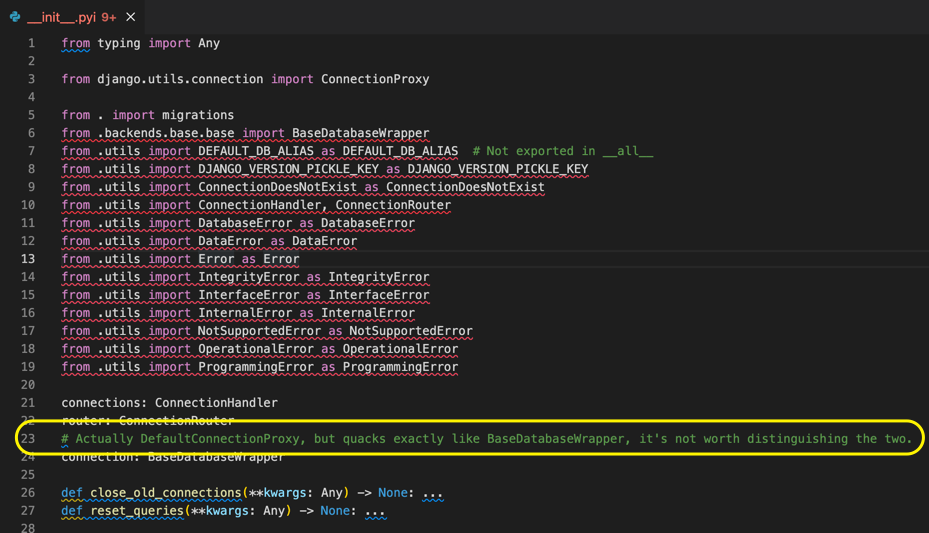 Bug in bundled django stubs · Issue #249 · microsoft/pylance-release ...