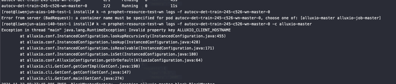 [BUG] alluxioruntime-controller error converting YAML to JSON: yaml: line 29: did not find ...