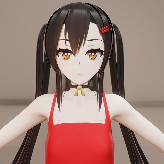 Girl with pigtails · Issue #163 · UuuNyaa/blender_mmd_assets · GitHub