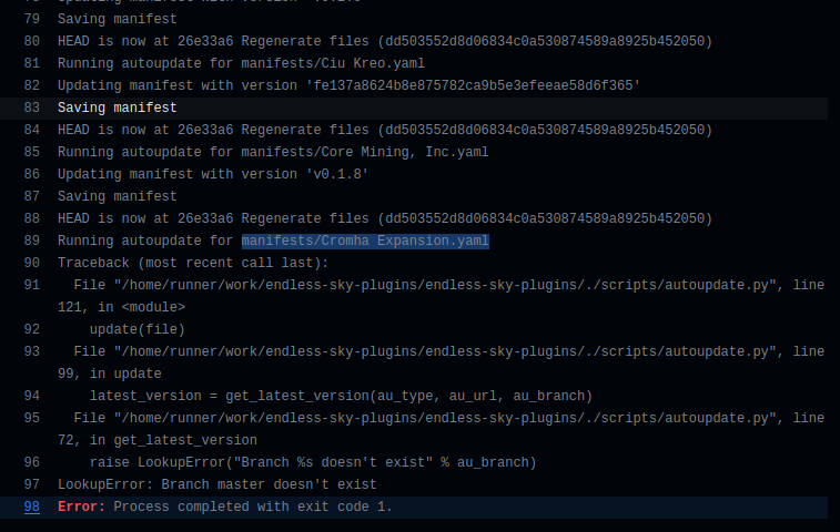 Autoupdate: Don't fail if assumed default branch doesn't exist · Issue #1017 · endless-sky ...