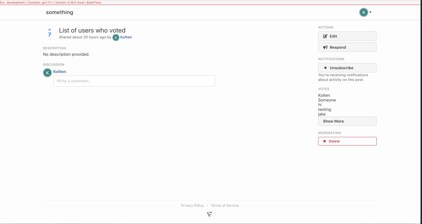 List of who voted on the post · Issue #550 · getfider/fider · GitHub