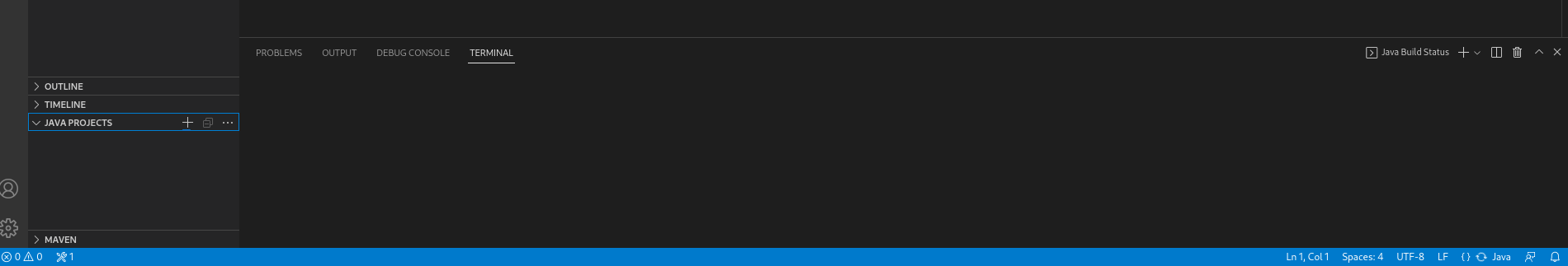Error: there is no registered task type 'Java'. Did you miss installing an extension that ...