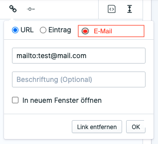 Provide email link generator in bard text editor · Issue #579 ...