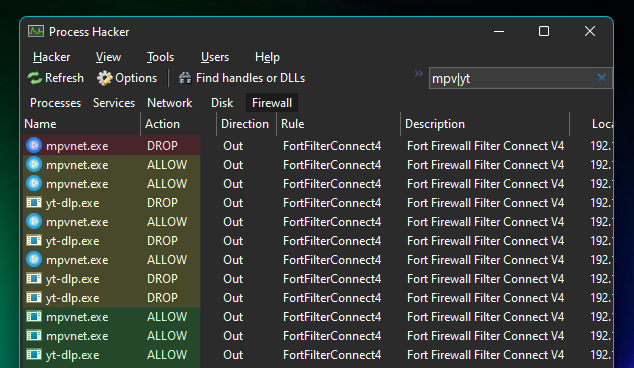 Apply same rules to child processes doesn't seem to work? · Issue #14 · tnodir/fort · GitHub