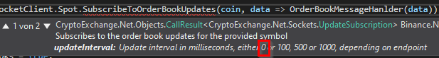 OrderBook in real-time not possible · Issue #696 · JKorf/Binance.Net · GitHub