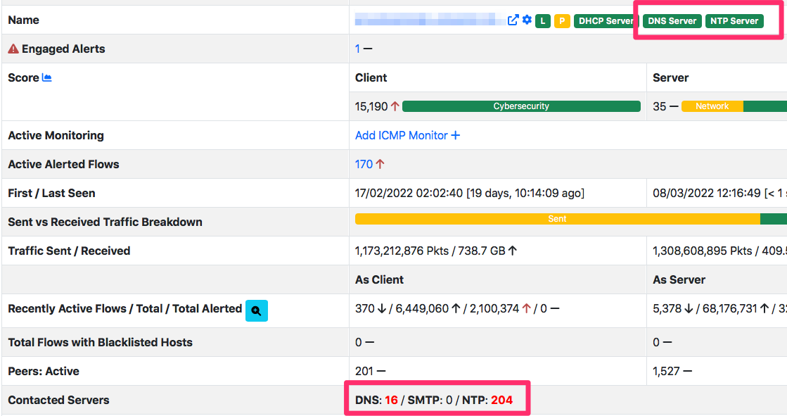Don't Trigger NTP/DNS/MAIL alerts for Servers · Issue #6365 · ntop/ntopng · GitHub