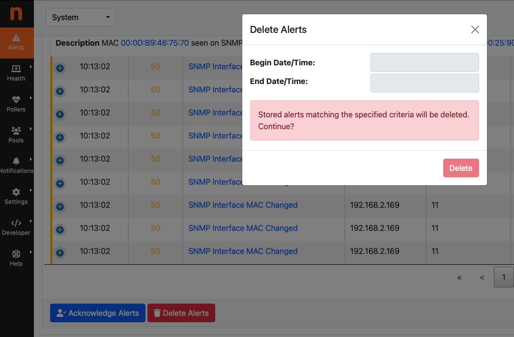 SNMP Delete Alerts is Broken · Issue #6476 · ntop/ntopng · GitHub