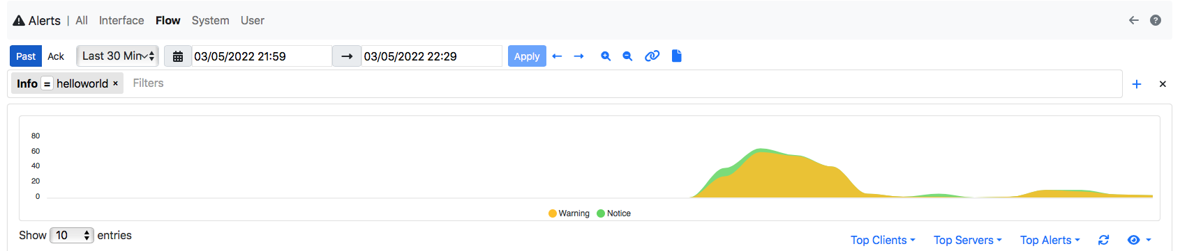 Info field is ignored in alerts on ClickHouse · Issue #6564 · ntop/ntopng · GitHub