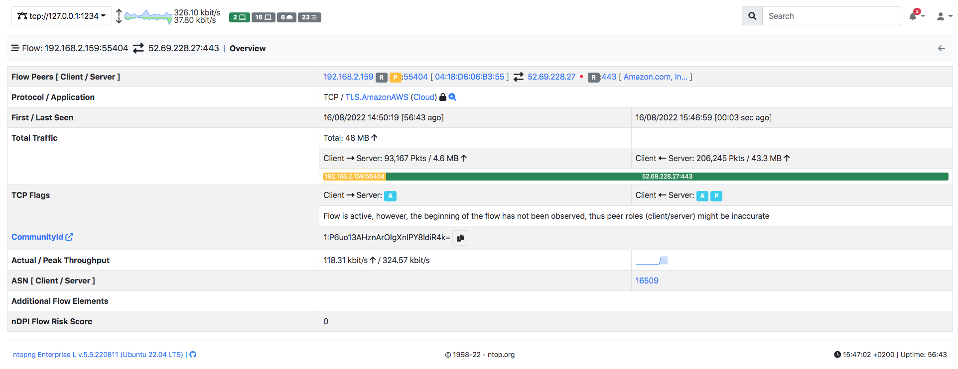 SNMP Information Missing from Live Flows · Issue #6820 · ntop/ntopng · GitHub