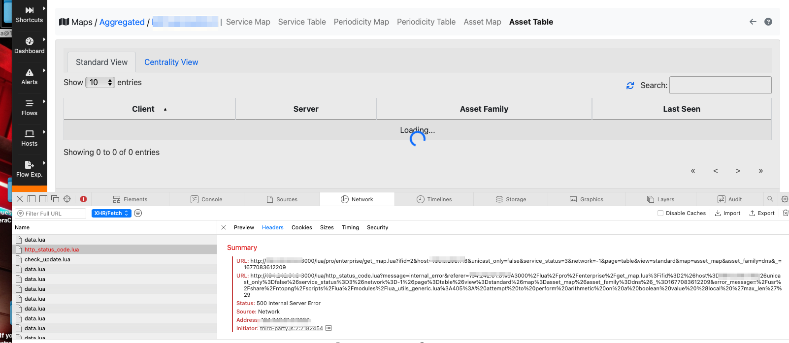 Error while visualising the Asset Table · Issue #7259 · ntop/ntopng · GitHub