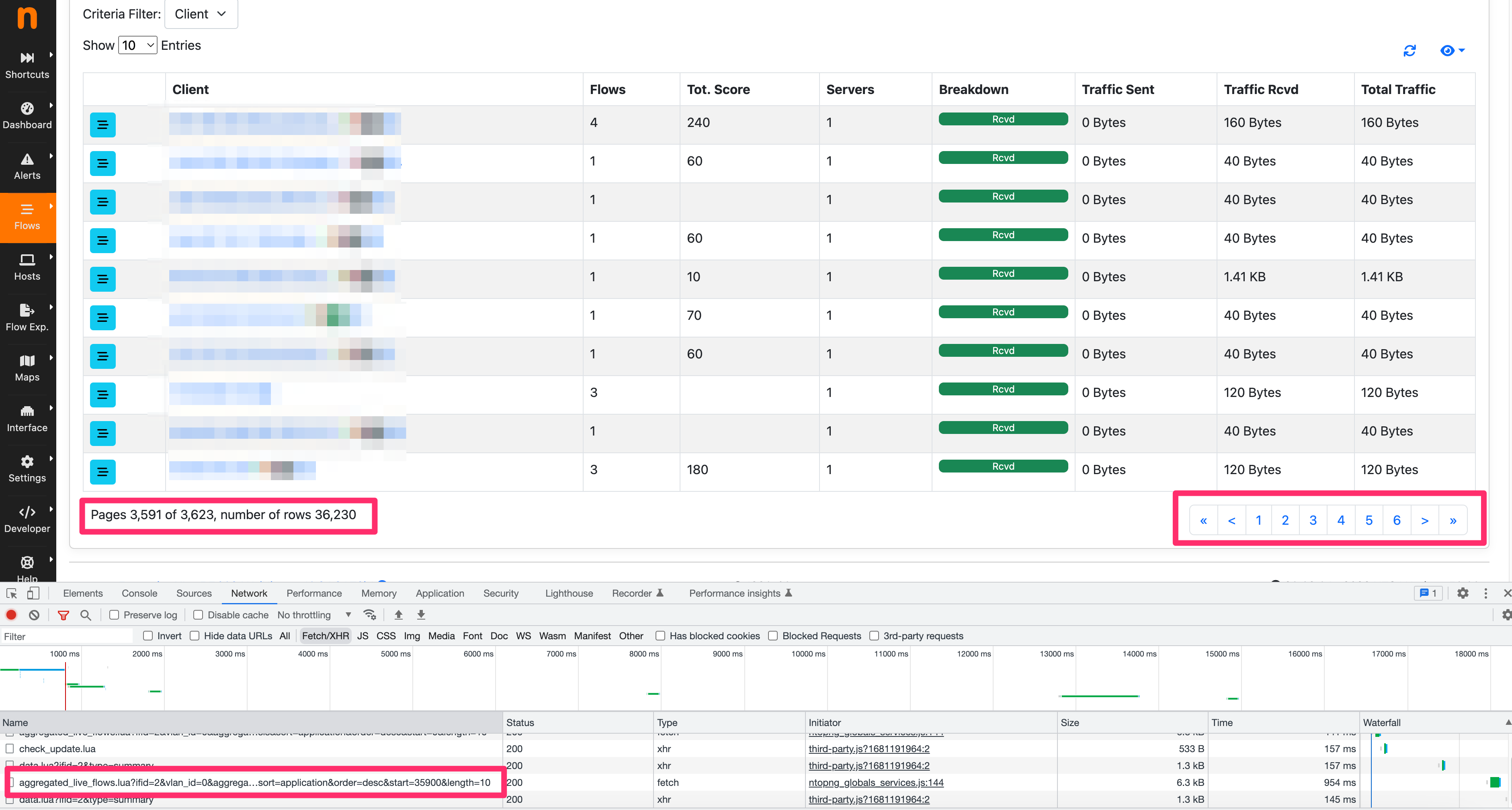 Table Pagination Bug · Issue #7376 · ntop/ntopng · GitHub