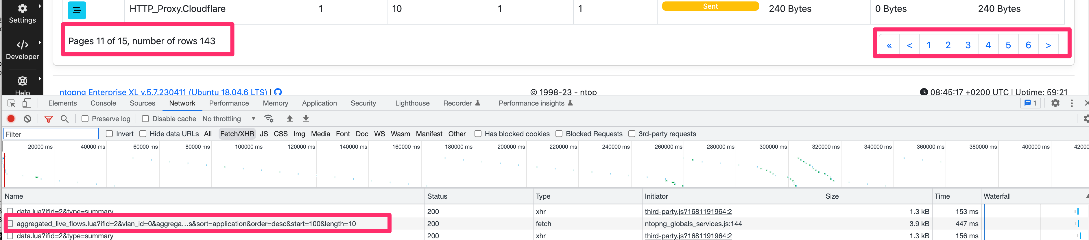 Table Pagination Bug · Issue #7376 · ntop/ntopng · GitHub
