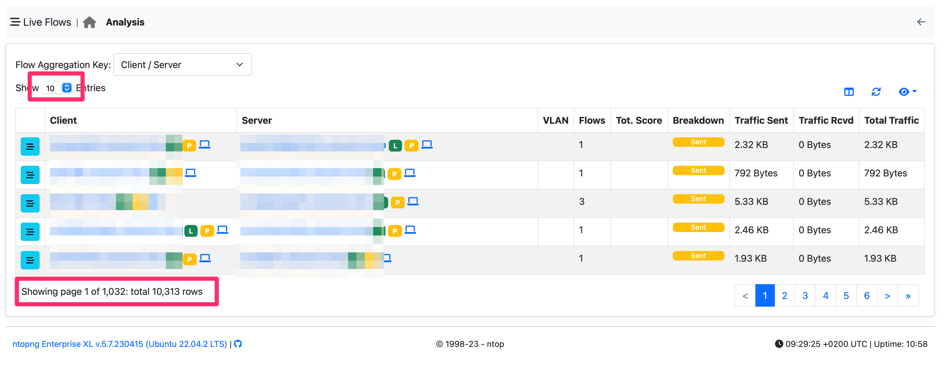Flow Analysis: Invalid Pagination · Issue #7403 · ntop/ntopng · GitHub