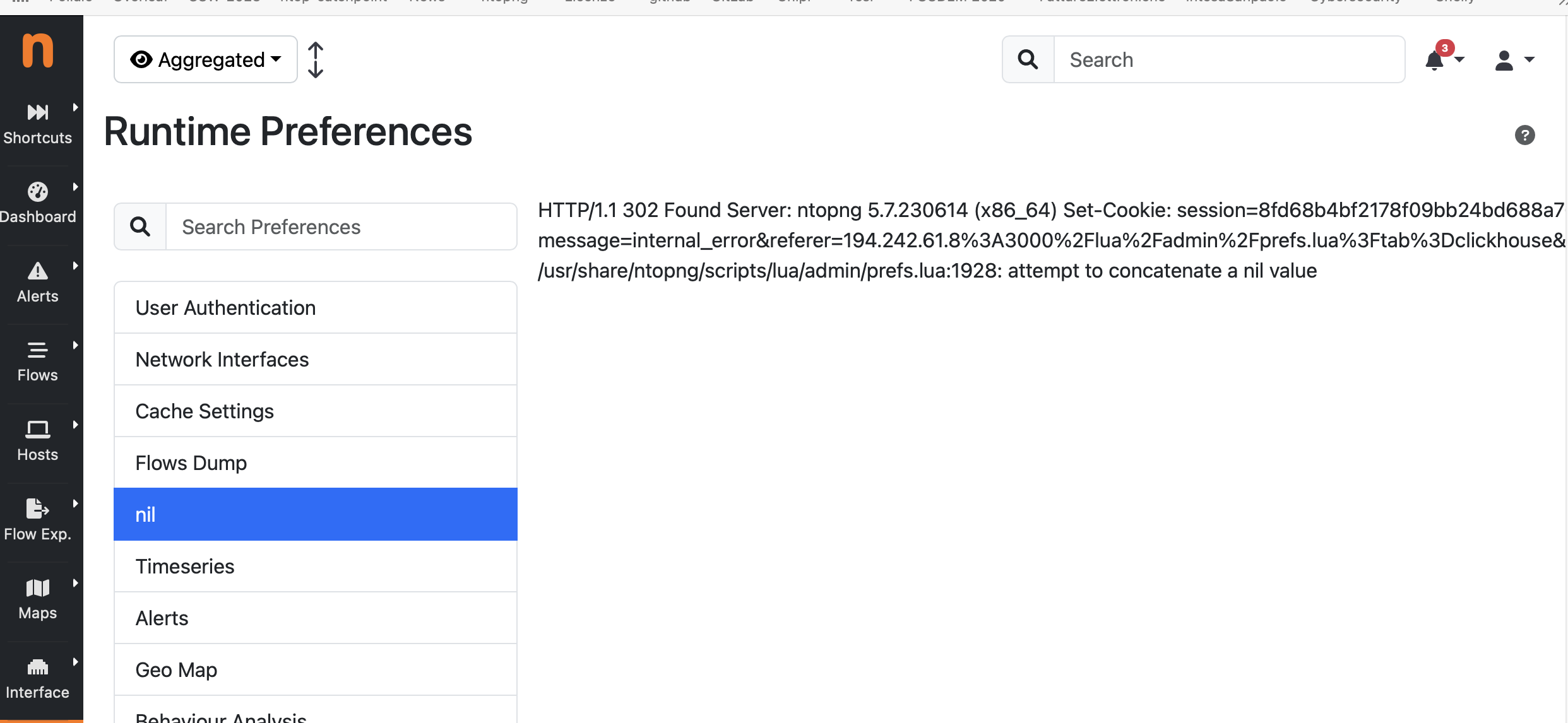Clickhouse preferences broken · Issue #7555 · ntop/ntopng · GitHub