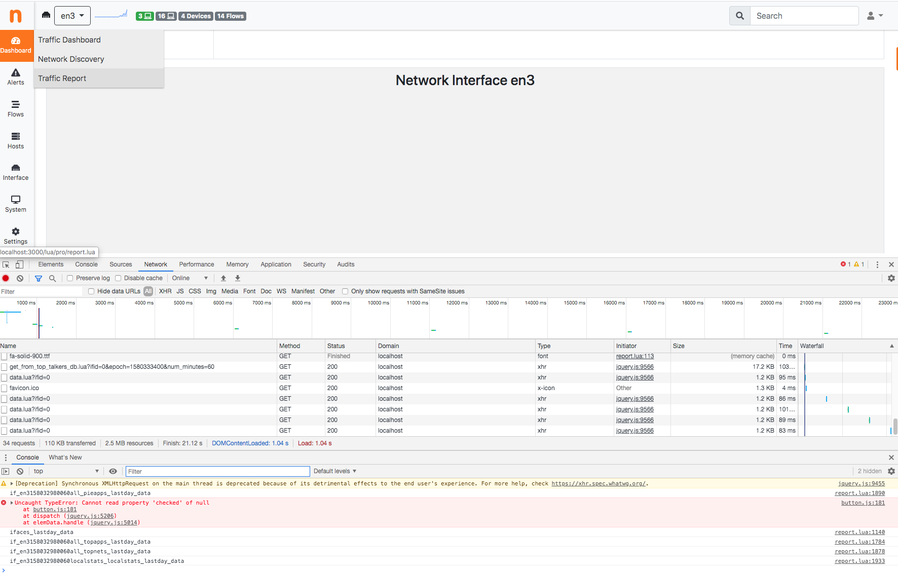 Traffic report is broken · Issue #3363 · ntop/ntopng · GitHub
