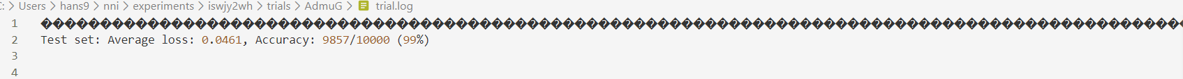 关于nni问题#2000 default metric graphs are empty after completing run of examples\trials\mnist ...