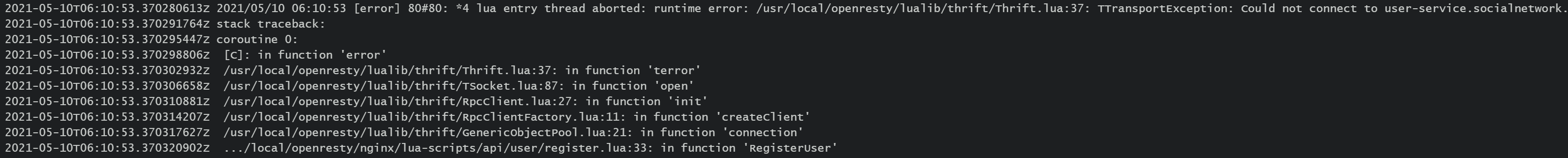 Socialnetwork deployments: 500 Internal Server Error · Issue #113 · delimitrou/DeathStarBench ...