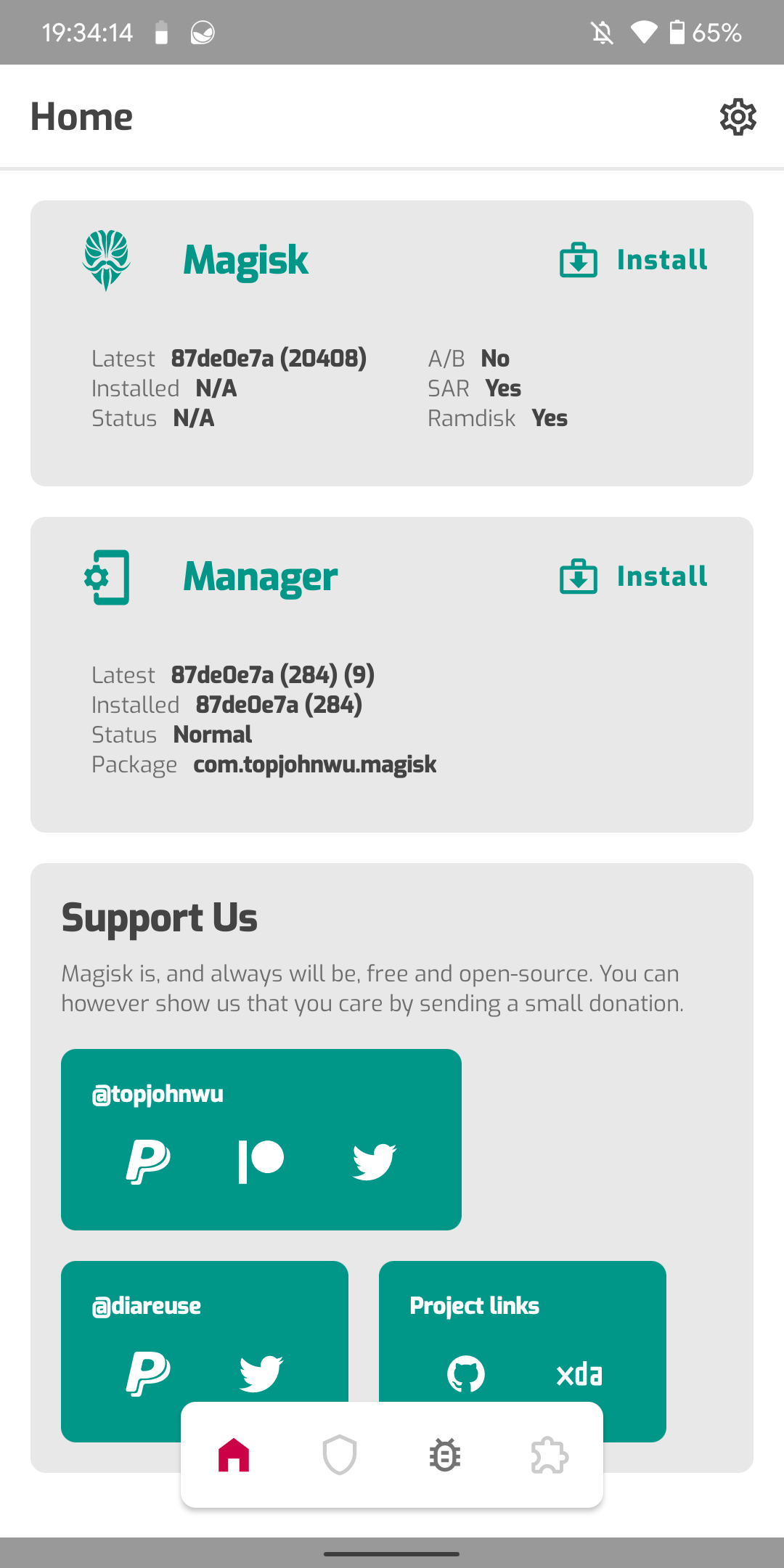 Direct Installation method of Magisk (20408) using MM (284) Fails on ...