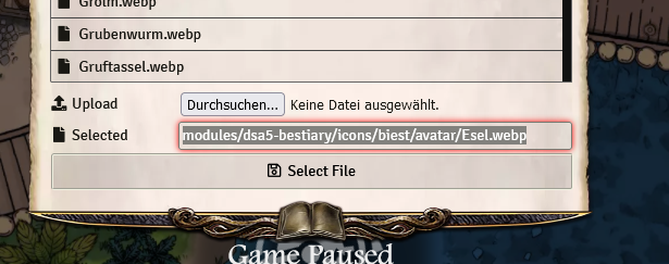 Cards Frontface Dateiauswahl · Issue #774 · Plushtoast/dsa5-foundryVTT · GitHub