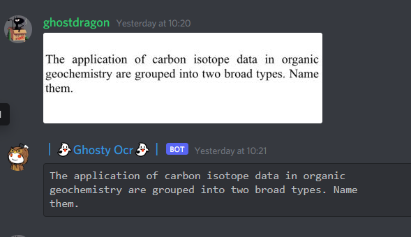 GitHub - mmani648/Discord-OCR-bot: Send Image to bot it will send text in return